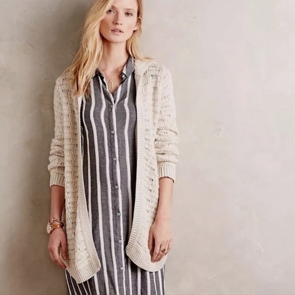 Anthropologie | Sweaters | Anthropologie Sleeping On Snow Cardigan ...